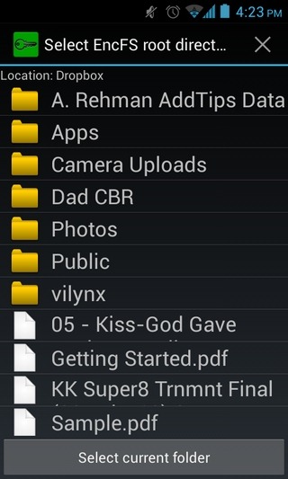 Cryptonite: EncFS & TrueCrypt Local, Cloud Data Encryption On Android