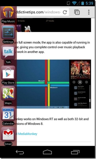 Get Ubuntus Vertical App Switcher On Android With Unity Launcher