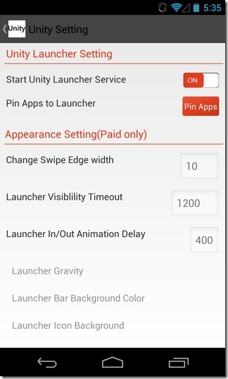 Get Ubuntus Vertical App Switcher On Android With Unity Launcher