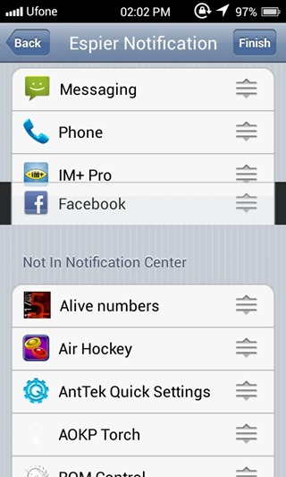 Get Ios Status Bar Notification Center And Banners On Android With Espier Notifications