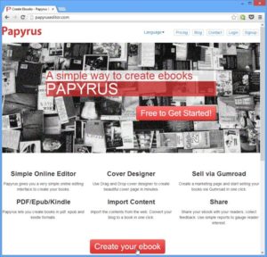 Easily Create, Design & Publish Your Own eBooks Online With Papyrus