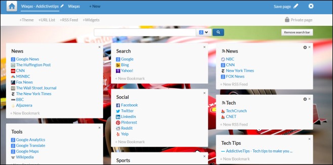 Build Your Own iGoogle-Like Custom Browser Start Page With STARTME