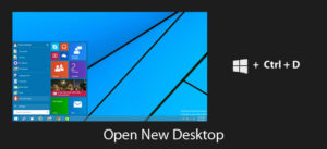 Windows 10 Virtual Desktop Shortcuts