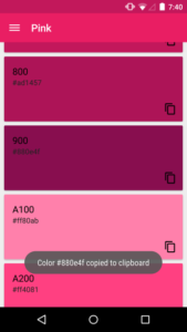 Material Design Color Palettes Suggests Colors For Your App [Android]