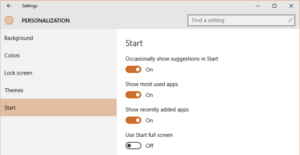 How To Always Open Start Menu In Full Screen In Windows 10