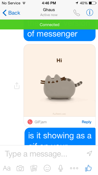 How To Send GIFs On Facebook Messenger iOS 