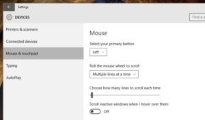 Turn Off Scroll Over Inactive Windows In Windows 10