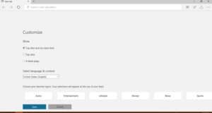 How To Customize The News Feed In Microsoft Edge Browser In Windows 10