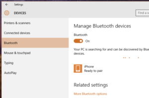 Set Bluetooth Device Discoverability In Windows 10