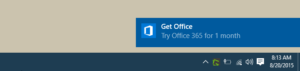 Turn Off The Get Office Notifications In Windows 10