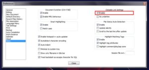 How To Disable Clickable Links In Notepad++
