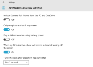 Set A Picture Slideshow As Your Lockscreen In Windows 10