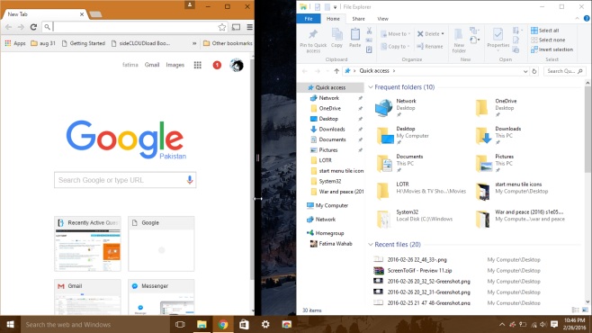 Retroactively Resize Two Windows Snapped Side By Side In Windows 10