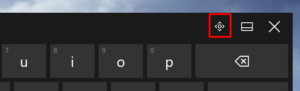 Undock The On-Screen Keyboard In Windows 10 & Move It Anywhere