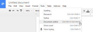 Enable The Document Outline Pane In Google Docs For Faster Navigation