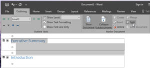 How To Create A Master Document And Add Subdocuments In MS Word 2016