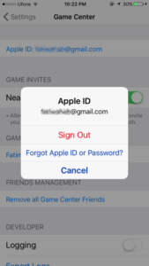 How To Sign In And Sign Out Of Game Center In iOS 10