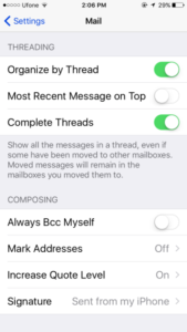 How To Enable And Disable Threaded View In The Mail App In iOS 10