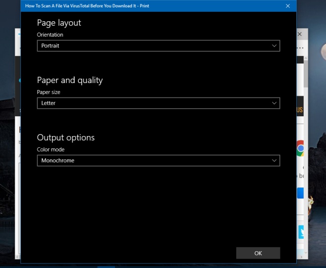 How To Print Black White In Microsoft Edge In Windows 10