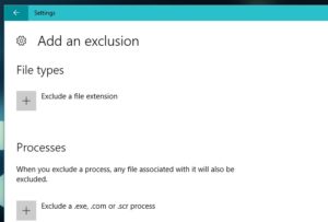 How To Exclude From Windows Defender In Windows 10