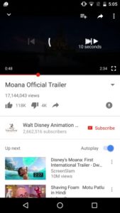 How To Fast Forward & Rewind A YouTube Video By Ten Seconds [Android]