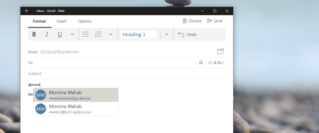 How To Tag Someone In An Email In The Mail App In Windows 10