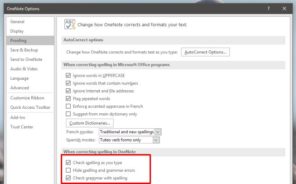 How To Turn Off Spelling And Grammar Check In OneNote