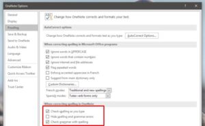 How To Turn Off Spelling And Grammar Check In OneNote
