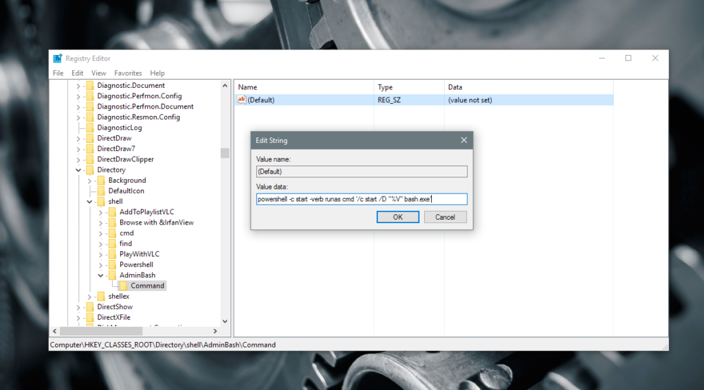 Run Bash As Admin From The Context Menu In Windows 10