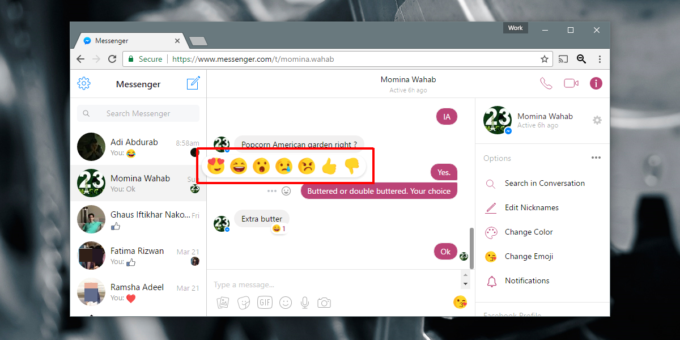 How To Use Reactions In Facebook Messenger