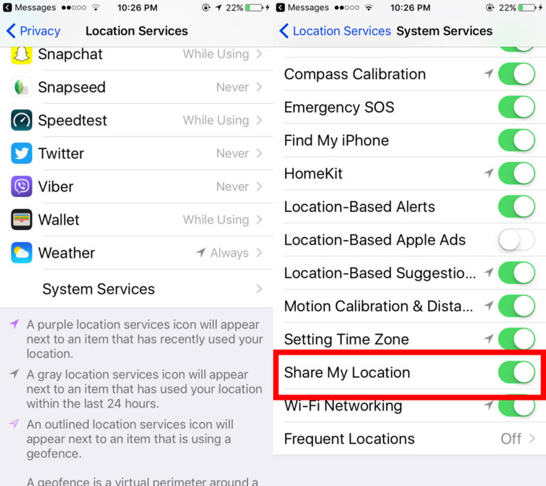 How To Share Your Live Location In Messages iOS 