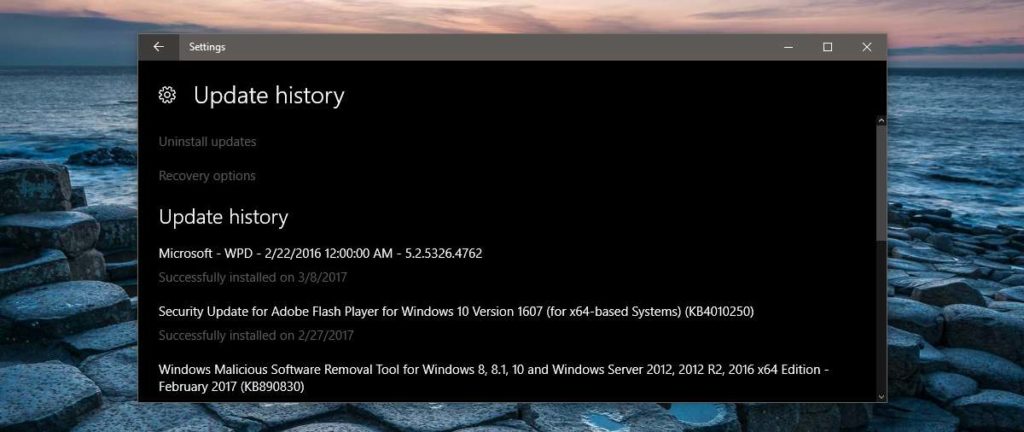 What Is The Microsoft - WPD - 2/22/2016 Update On Windows 10?