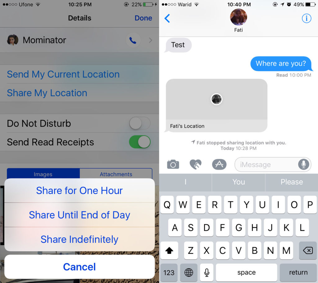 How To Share Your Live Location In Messages [iOS]