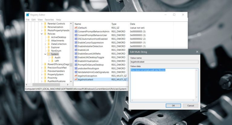 How To Add A Custom Lock Screen Message In Windows 10