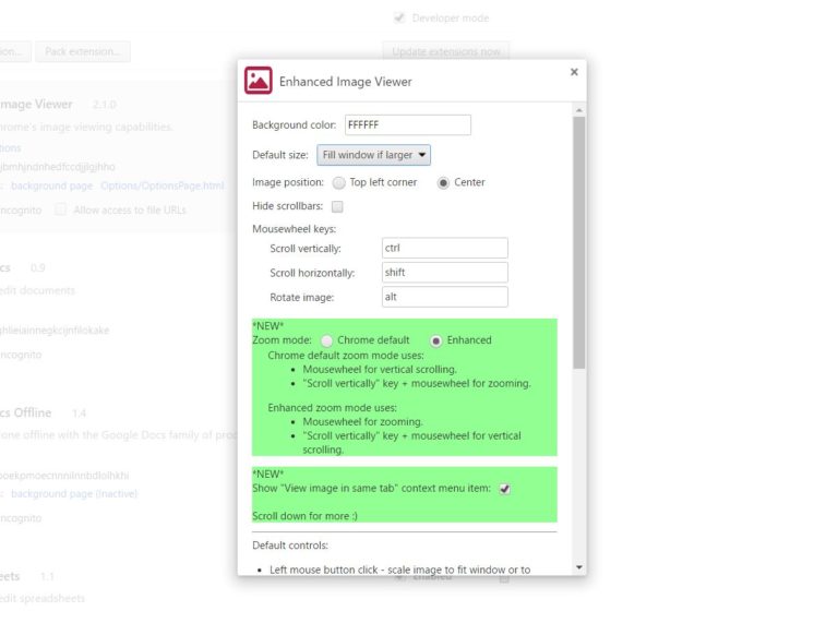 How To Get A Feature Rich Image Viewer In Chrome