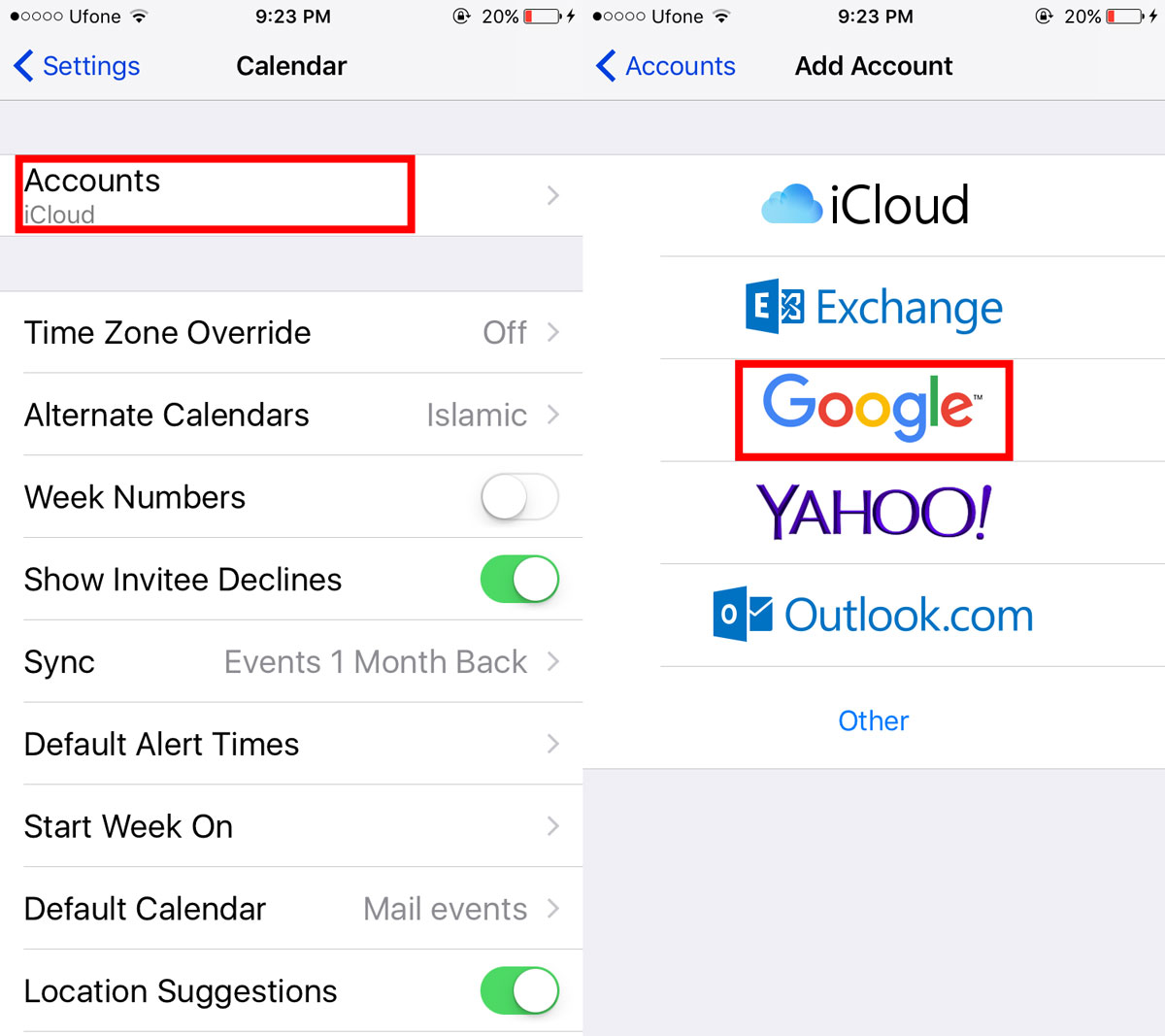 Iphone Google Calendar Sync Settings