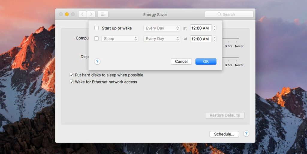 How To Schedule Your Mac To Shut Down Or Sleep
