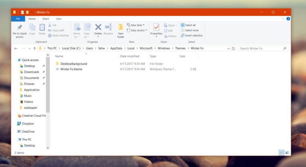 How To Import And Export Themes In Windows 10
