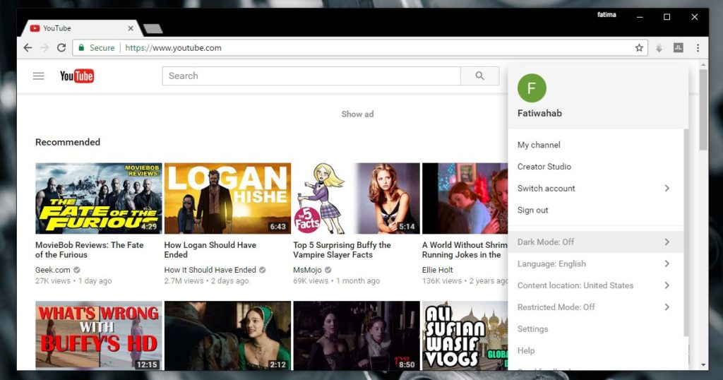 How To Enable The Dark Theme On YouTube