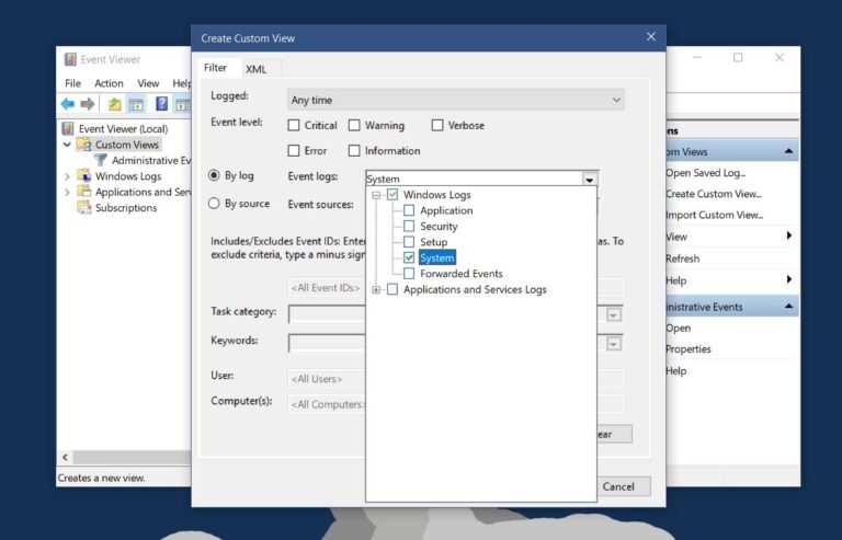 How To Log Startup And Shut Down Times In Windows