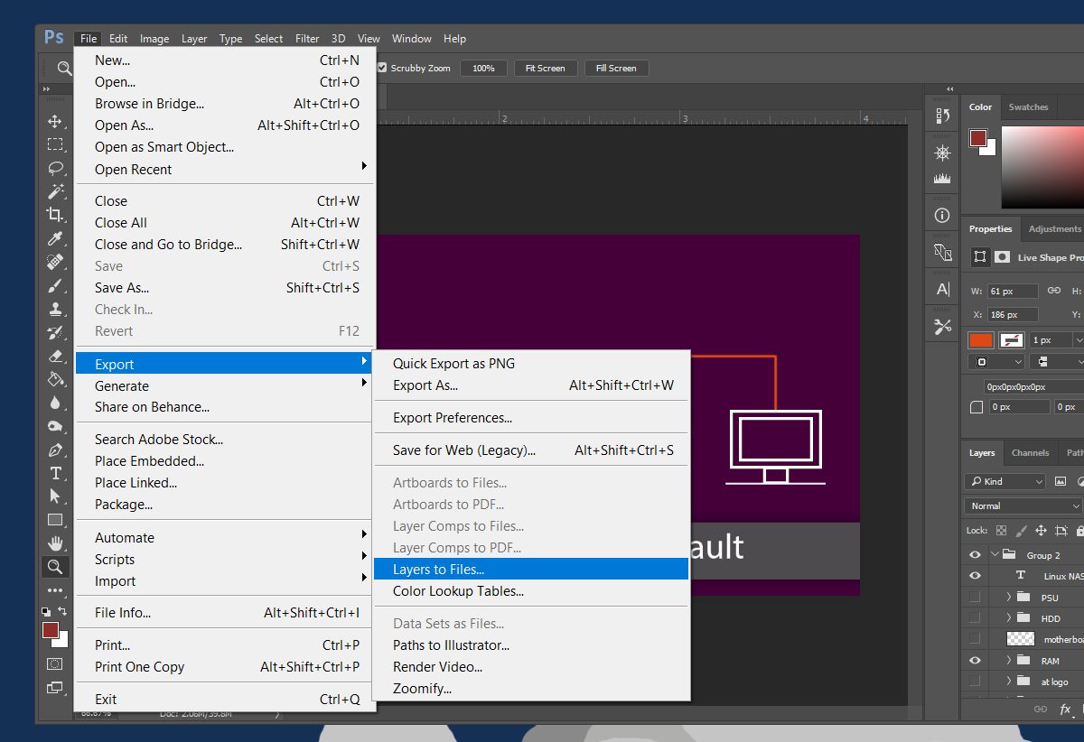How To Export All Layers In A Photoshop File As Images How To Export All Layers In A Photoshop File As Images