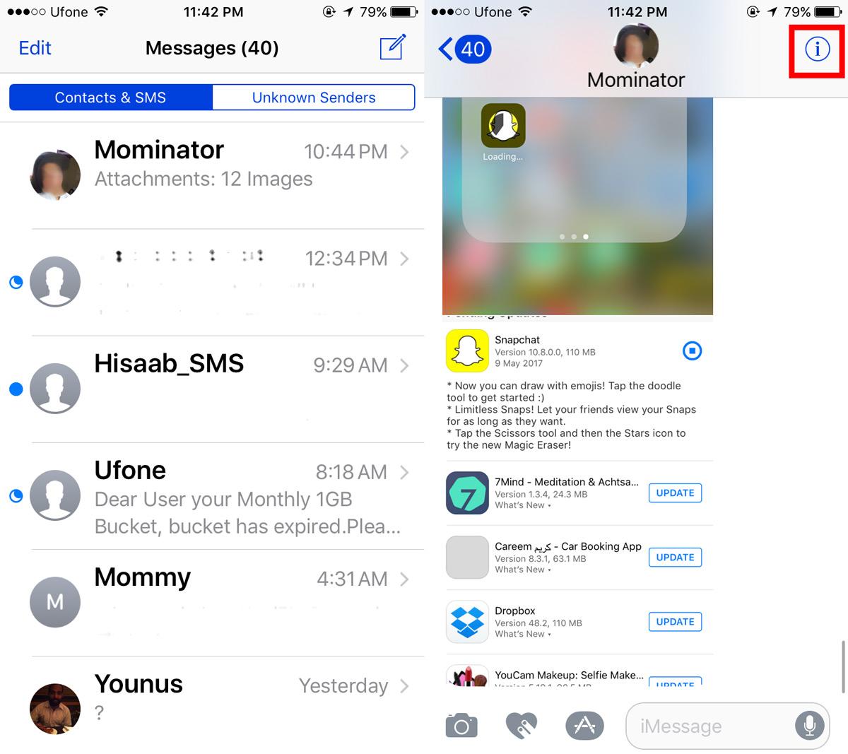 How To Save Multiple Images In An IMessage Thread