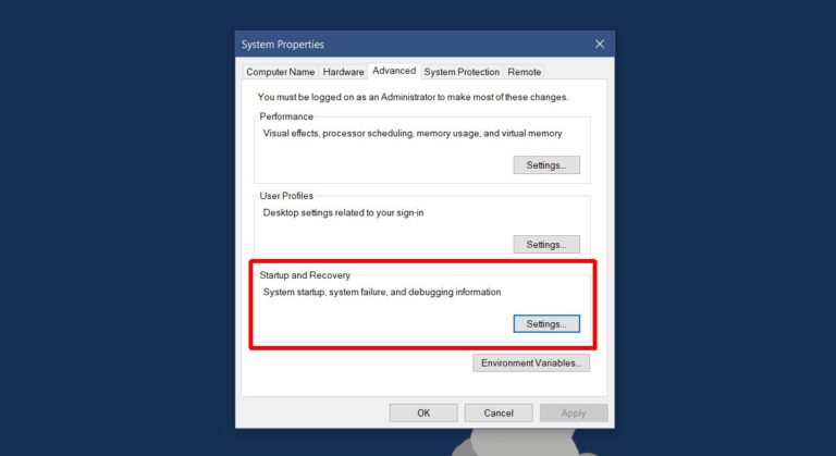 How To Change The Type Of Memory Dump File Windows 10 Creates
