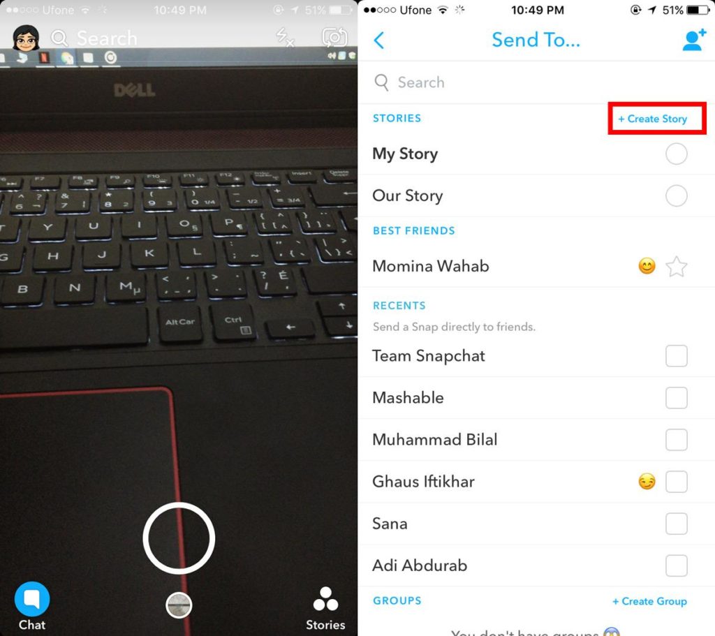How To Create Snapchat Stories With Friends