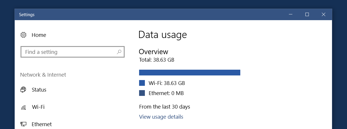 How To Reset Data Usage On Windows 10