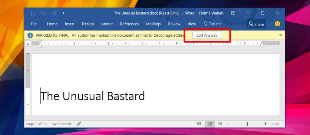 How To Mark A Document As Final In MS Word