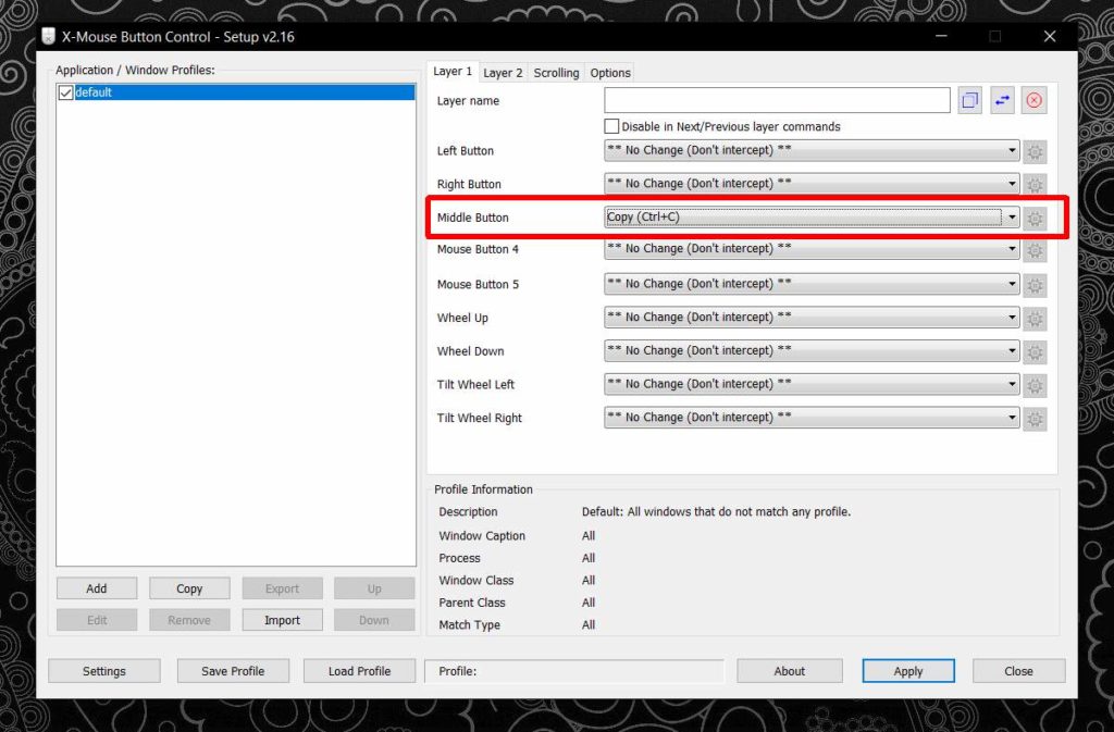 How To Remap The Middle Mouse Button/Scroll Wheel Click Function