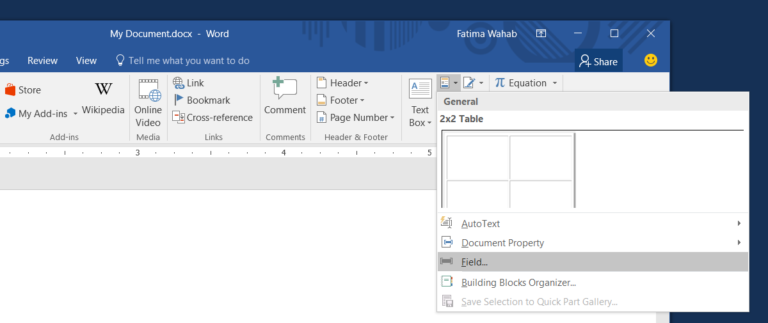 How To Insert An Image In MS Word That Updates Automatically