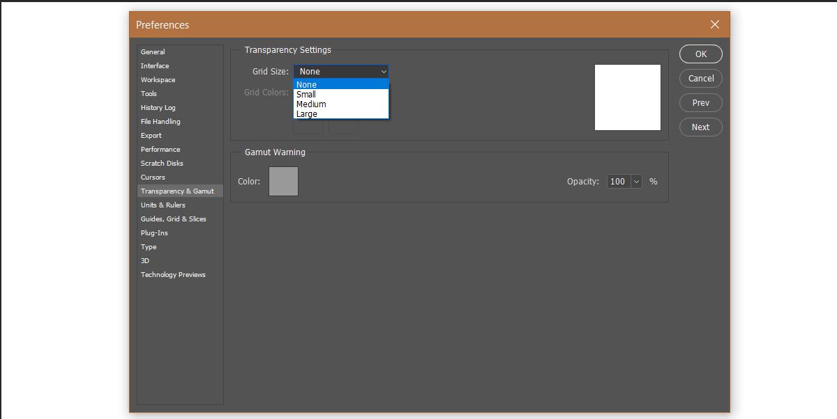 How To Change The Photoshop Transparency Grid Color