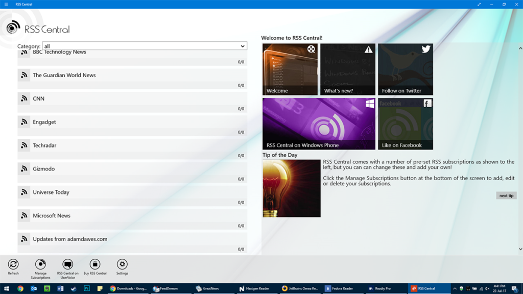 Eight Best RSS Readers for Windows 10